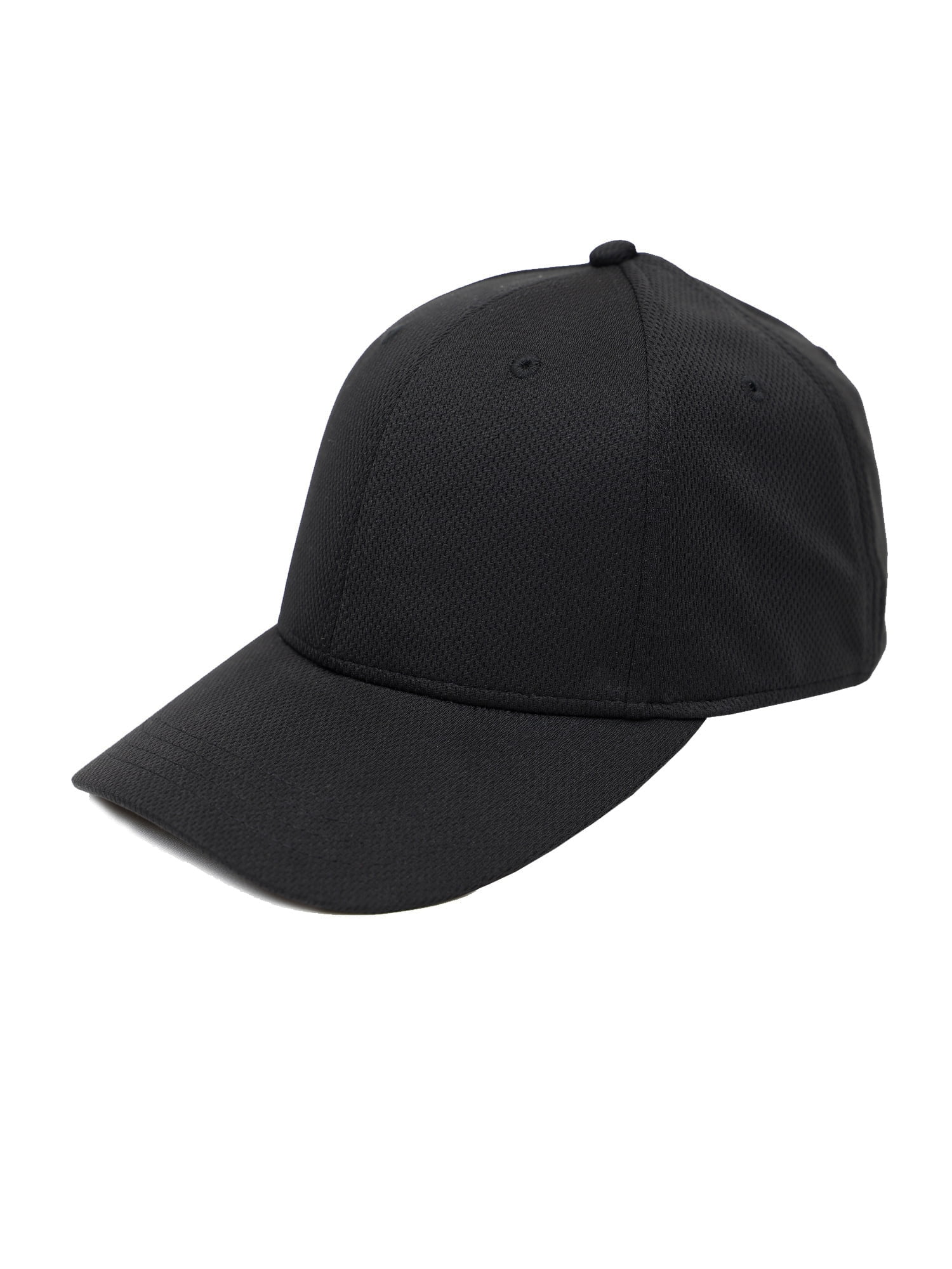 Athletic Works Men's Black Baseball Hat, Adjustable Strap, Durable ...