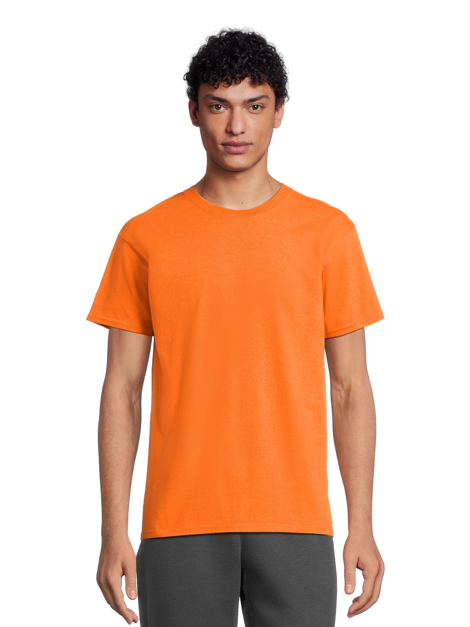 Athletic Works Men's & Big Men's Cotton Crewneck Short Sleeve T-Shirt ...