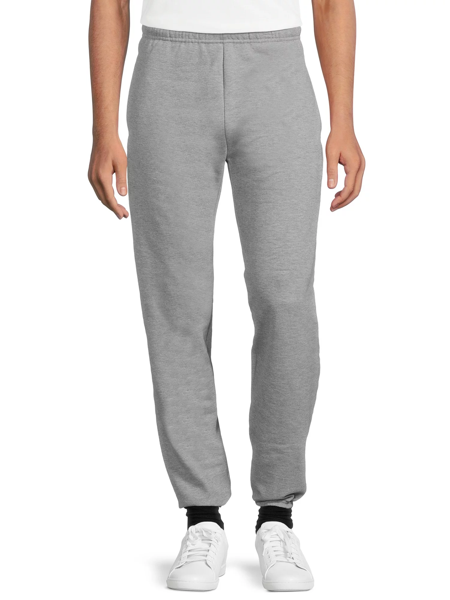 Athletic Works Men's Fleece Sweatpants with Elastic Bottoms Sizes S-4XL ...
