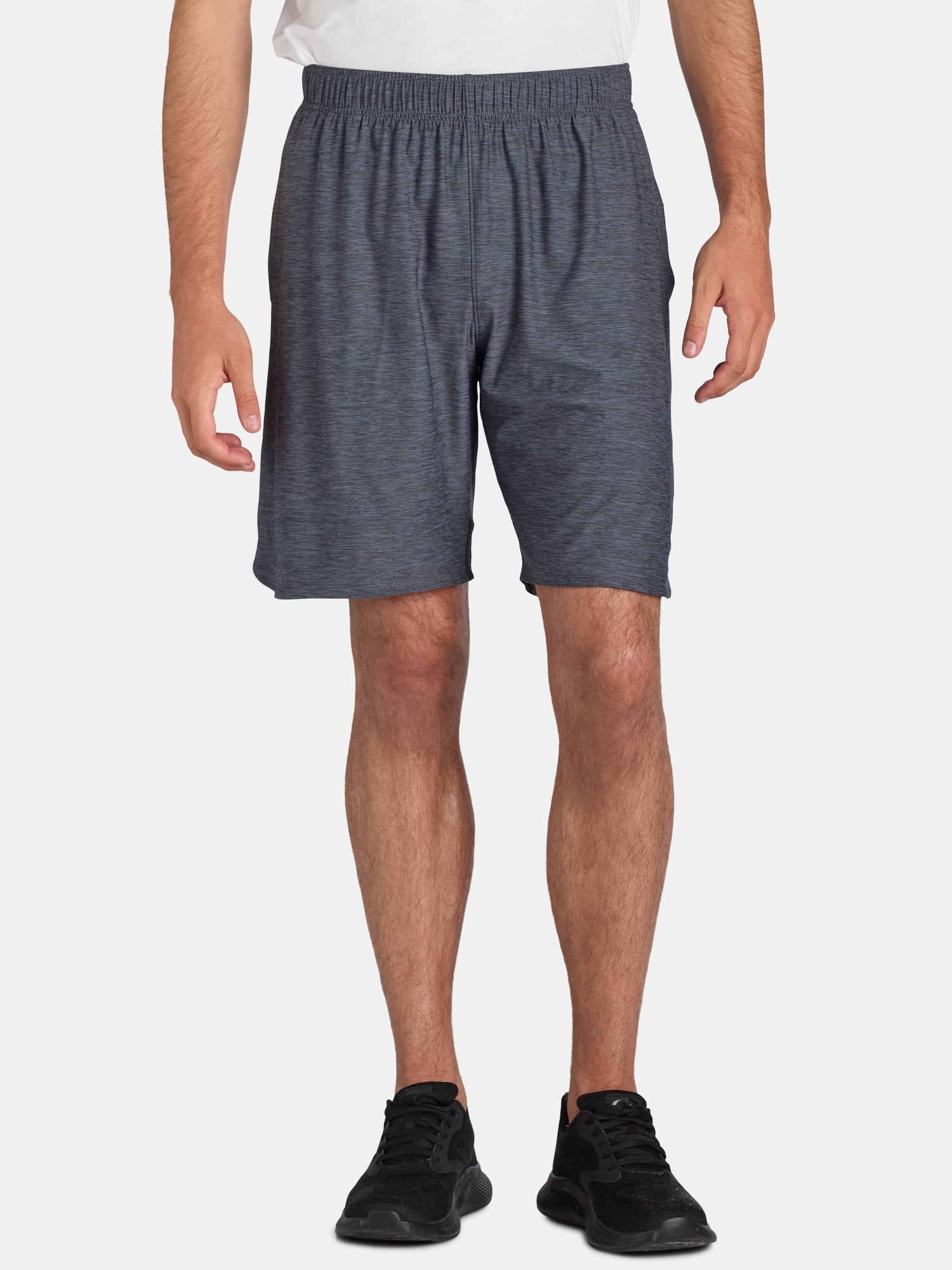 Athletic Works Men's & Big Men’s Jersey Knit Shorts, 9" Inseam, Sizes S ...