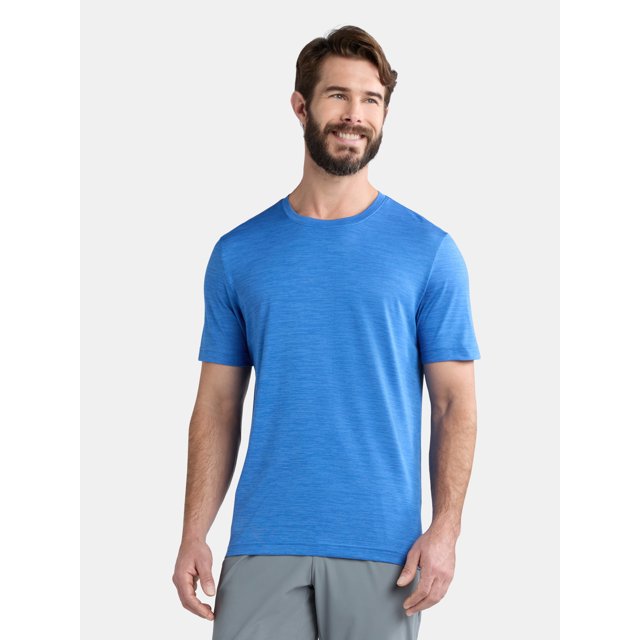 Athletic Works Men’s & Big & Tall Men’s Performance Jersey Tee, Sizes S ...