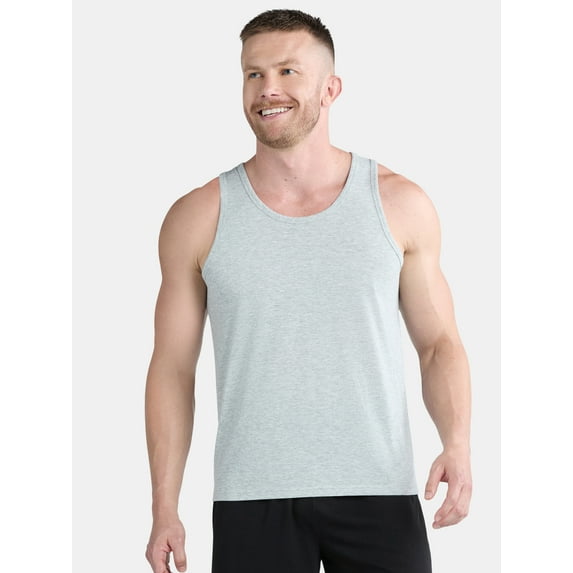Athletic Works Men's and Big and Tall Tri Blend Tank Top, Sizes XS-4XLT ...