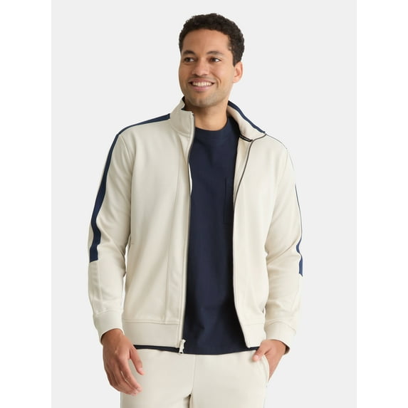 Athletic Works Men's and Big Men's Tricot Track Jacket, Sizes S-3XLT ...