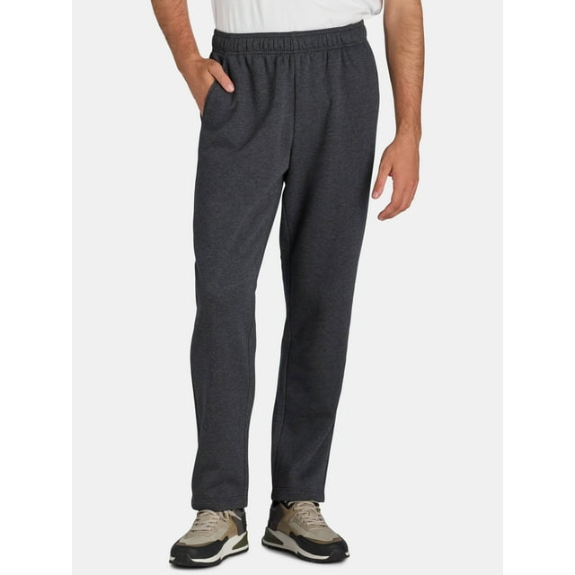 Athletic Works Men's & Big Men's Vintage Style Relaxed Open Leg Fleece ...