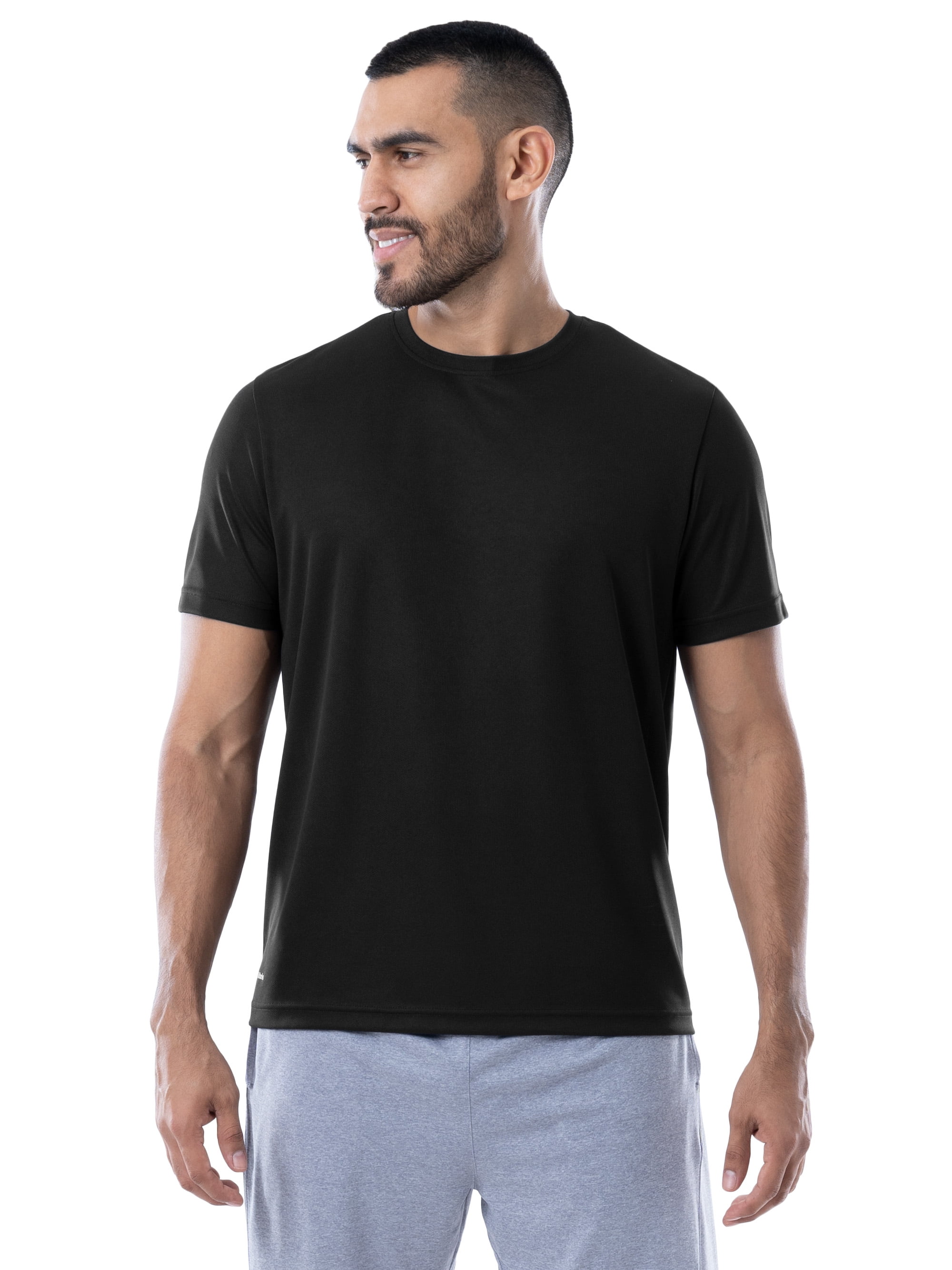 Athletic Works Men's Active Core Short Sleeve T-Shirt, Size S-3XL ...