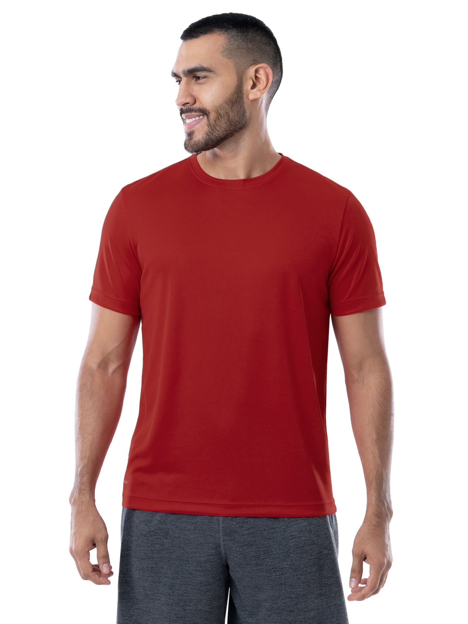 Athletic Works Men's & Big Men's Core Active Short Sleeve T-Shirt ...