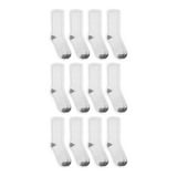 Athletic Works Men's Crew Socks 12 Pack Moisture Wicking Stretch ...