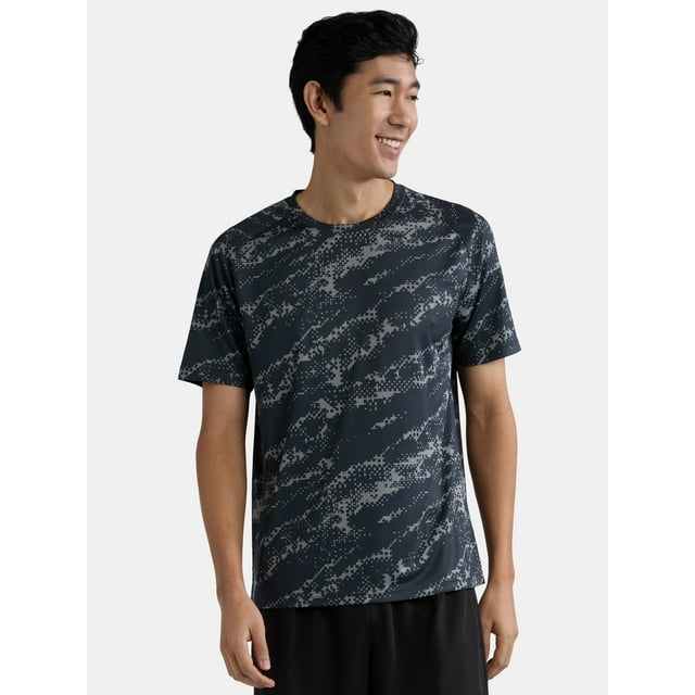 Athletic Works Men’s DriWorks Mesh Tee with Short Sleeves, Sizes XS-5XL ...