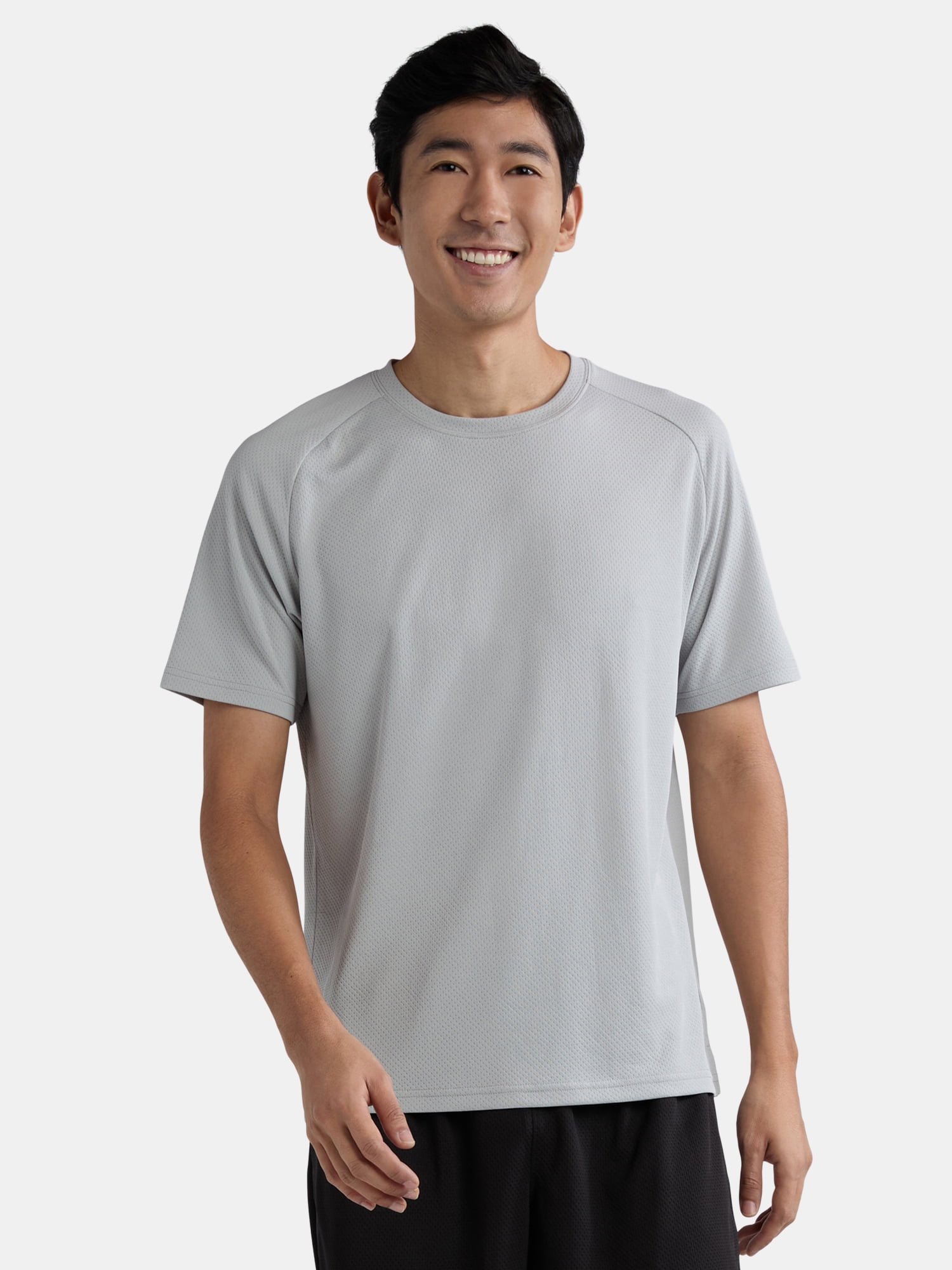 Athletic Works Men’s DriWorks Mesh Tee with Short Sleeves, Sizes XS-5XL ...