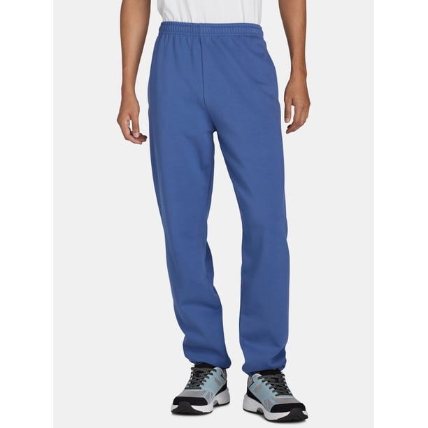 Athletic Works Men's & Big Men's Fleece Elastic Bottom Sweatpants ...