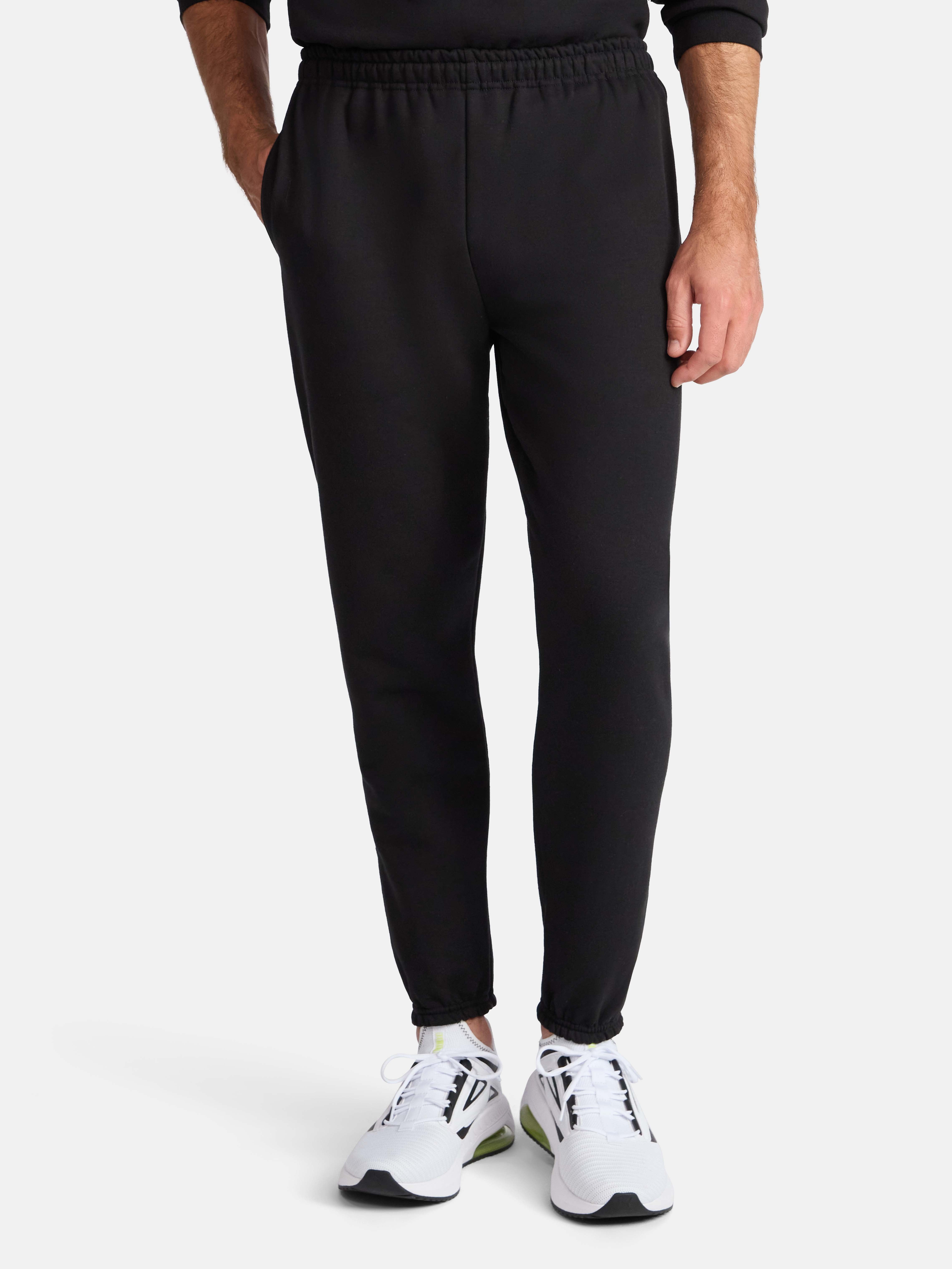 Athletic Works Men's and Big Men's Fleece Jogger Sweatpants, Sizes XS ...