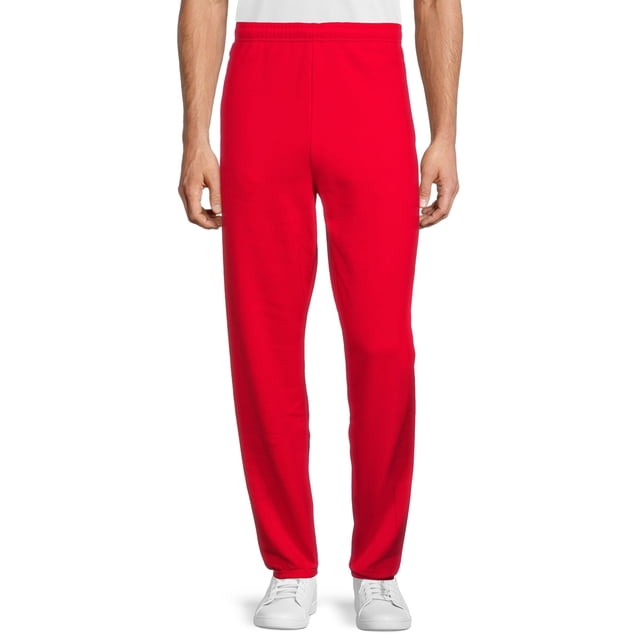 Athletic Works Men's Fleece Elastic Bottom Sweatpants - Walmart ...