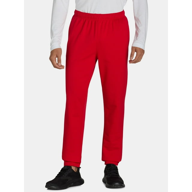 Athletic Works Men's and Big Men’s Fleece Jogger Pants, Sizes S-3XL ...