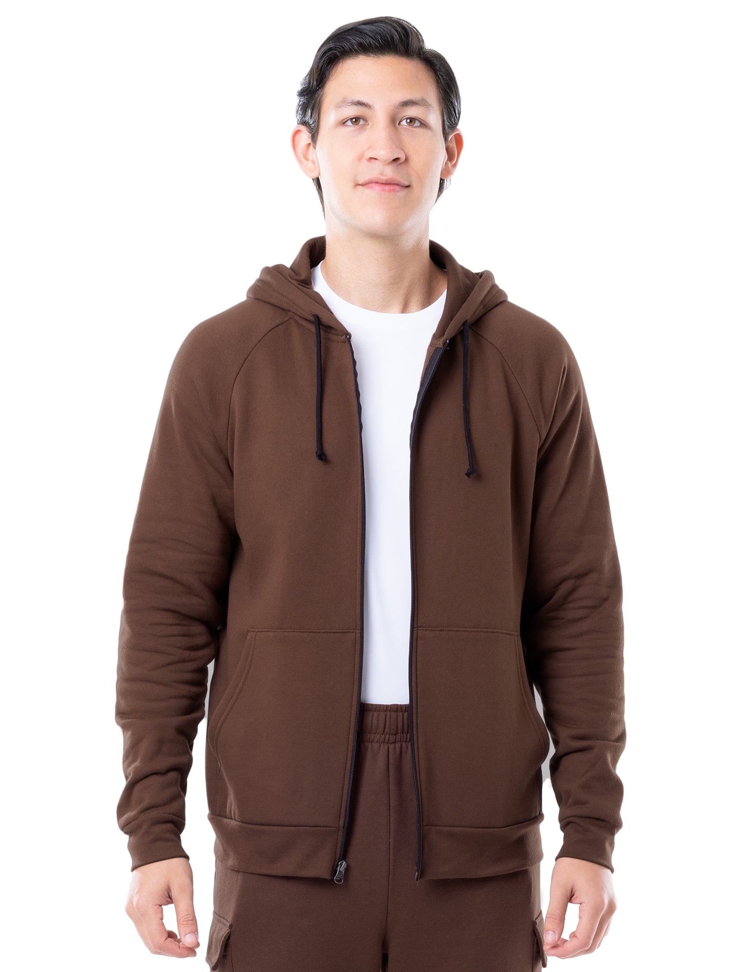 Athletic Works Men's Fleece Zip-Up Hoodie Sizes S-2XL Casual Warm Sustainable - Walmart.com