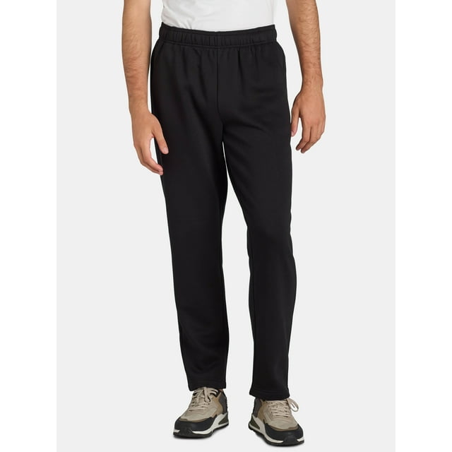 Athletic Works Men's & Big Men's Vintage Style Relaxed Open Leg Fleece ...