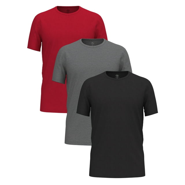 Athletic Works Men's Polymesh Crewneck T-Shirt, 3-Pack - Walmart.com