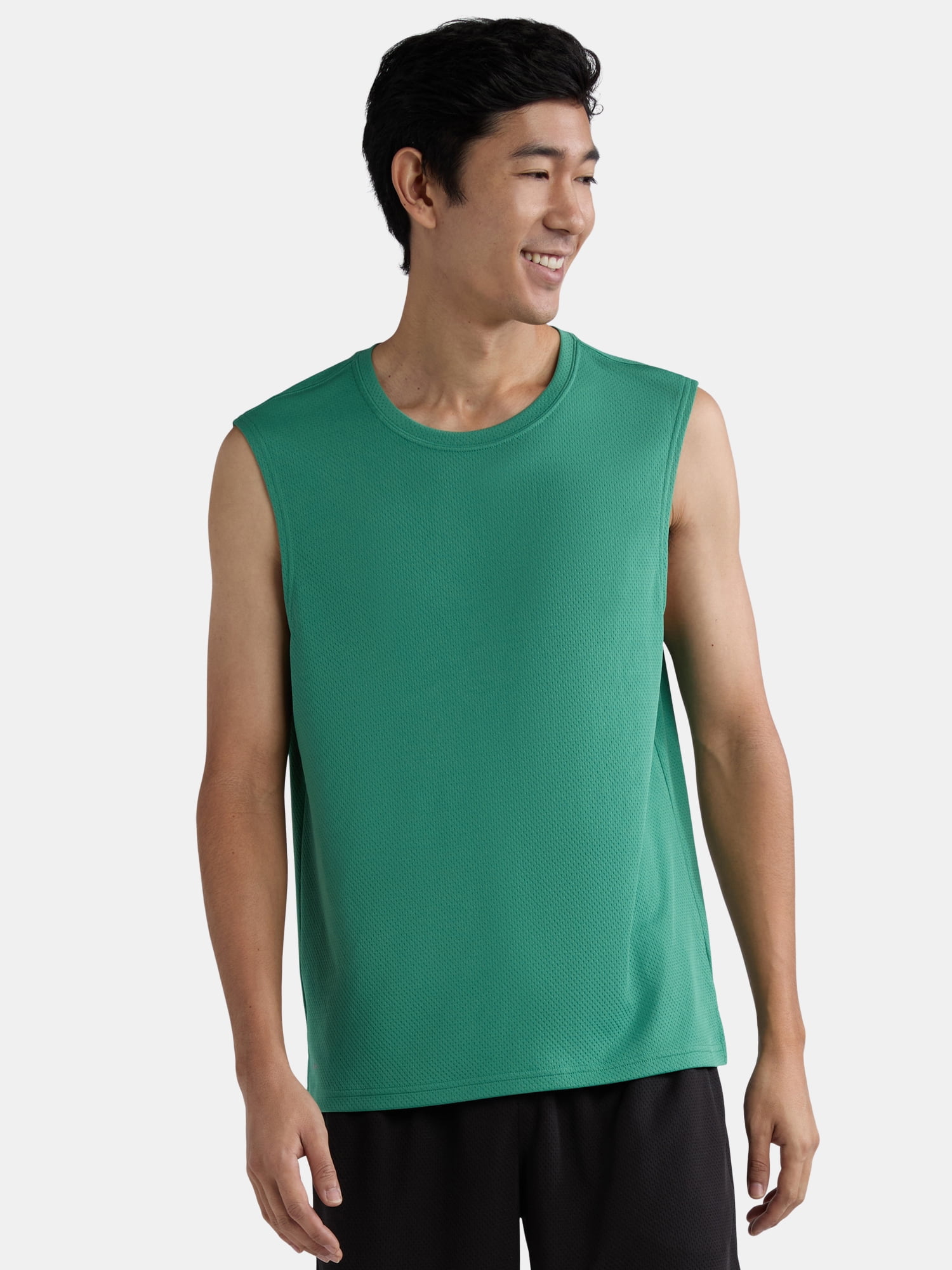 Athletic Works Men’s Sleeveless Mesh Muscle Tee, Sizes XS-5XL - Walmart.com