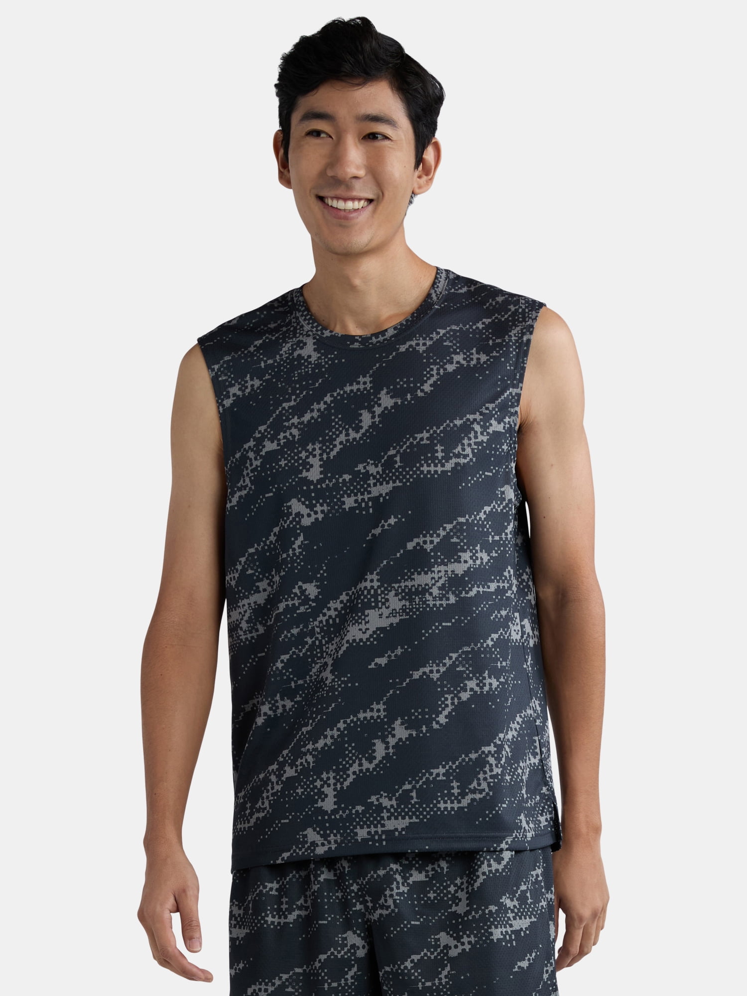 Athletic Works Men’s Sleeveless Mesh Muscle Tee, Sizes XS-5XL - Walmart.com