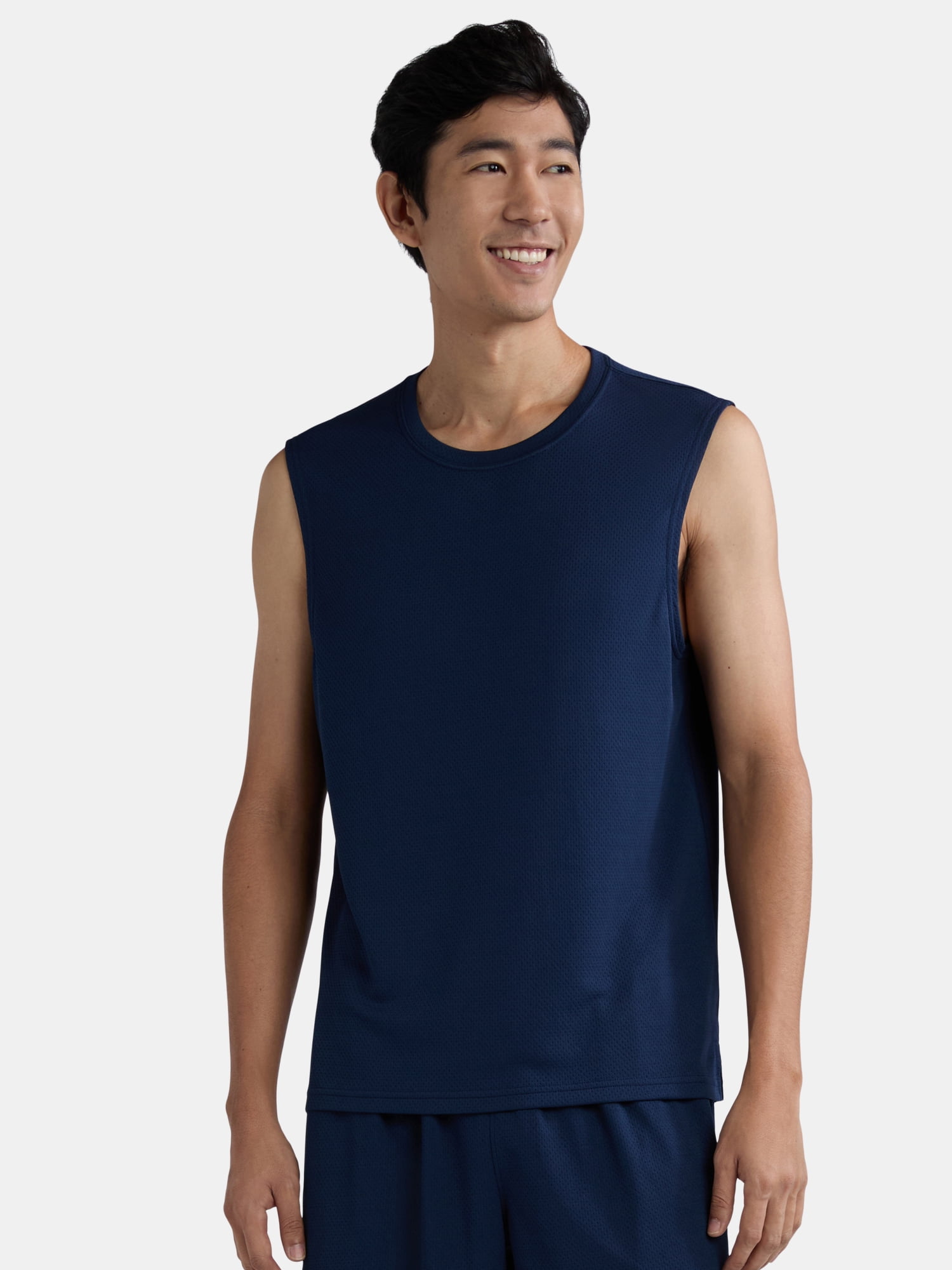Athletic Works Men’s Sleeveless Mesh Muscle Tee, Sizes XS-5XL - Walmart.com