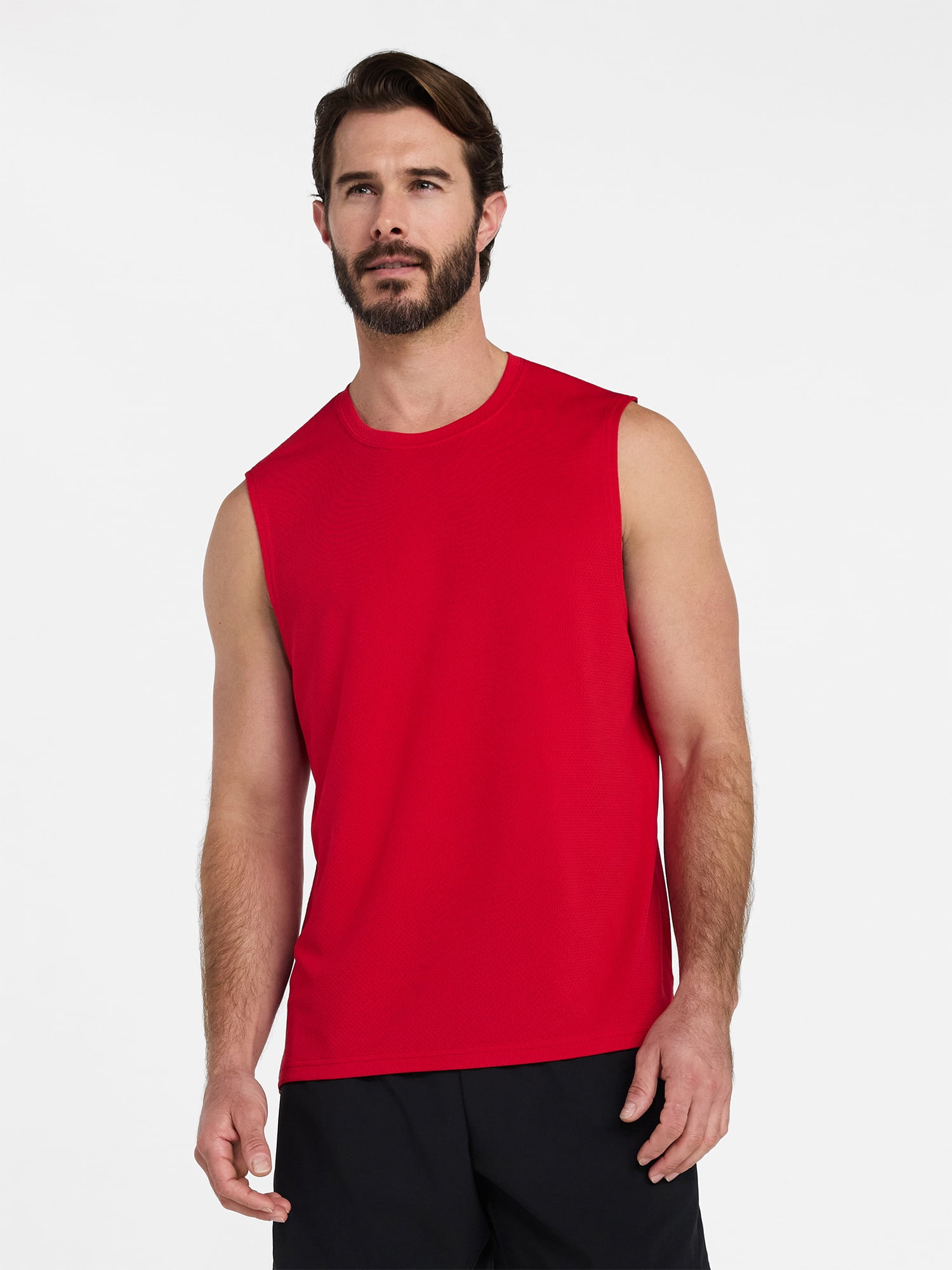Athletic Works Men’s Sleeveless Mesh Muscle Tee, Sizes XS-5XL - Walmart.com