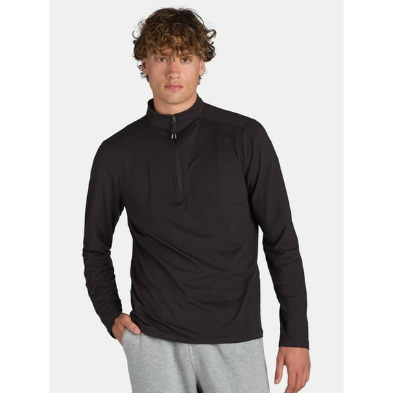 Athletic Works men's Super Soft Quarter Zip Pullover - Walmart.com