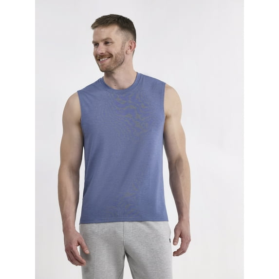 Athletic Works Men's & Big & Tall Tri-Blend Muscle Tee Shirt Tank Top ...