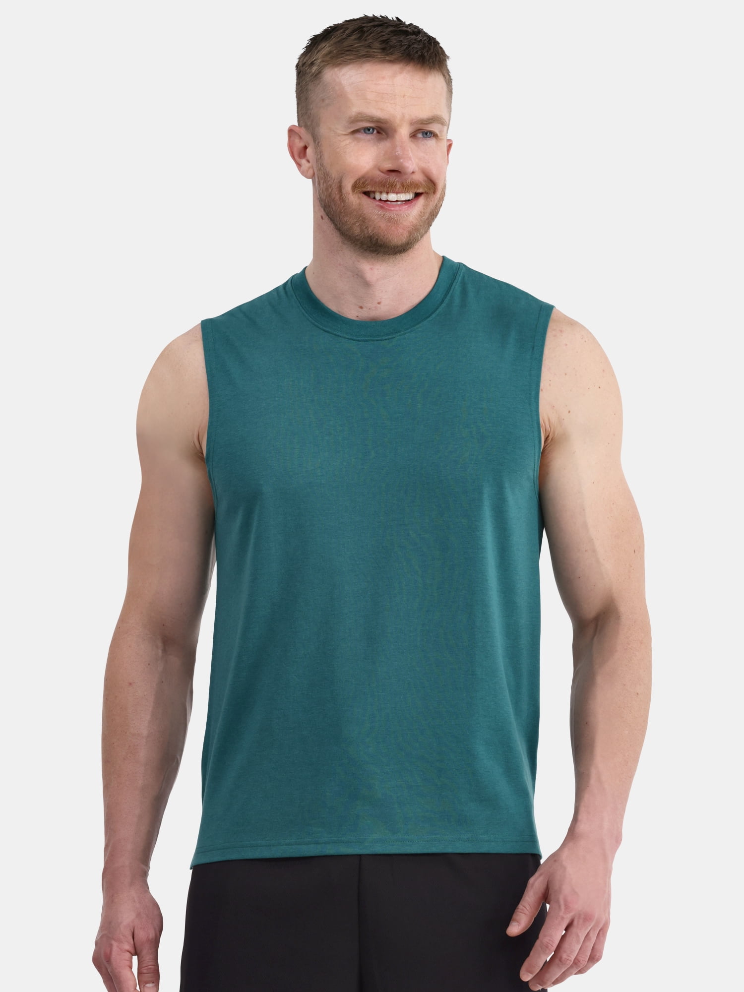 Athletic Works Men's and Men's Big & Tall Tri-Blend Muscle Tee, Sizes ...