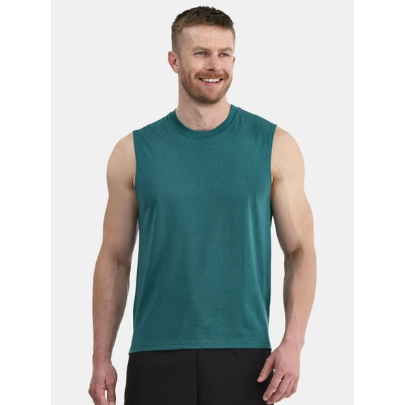 Athletic Works Men's & Big & Tall Tri-Blend Muscle Tee Shirt Tank Top ...