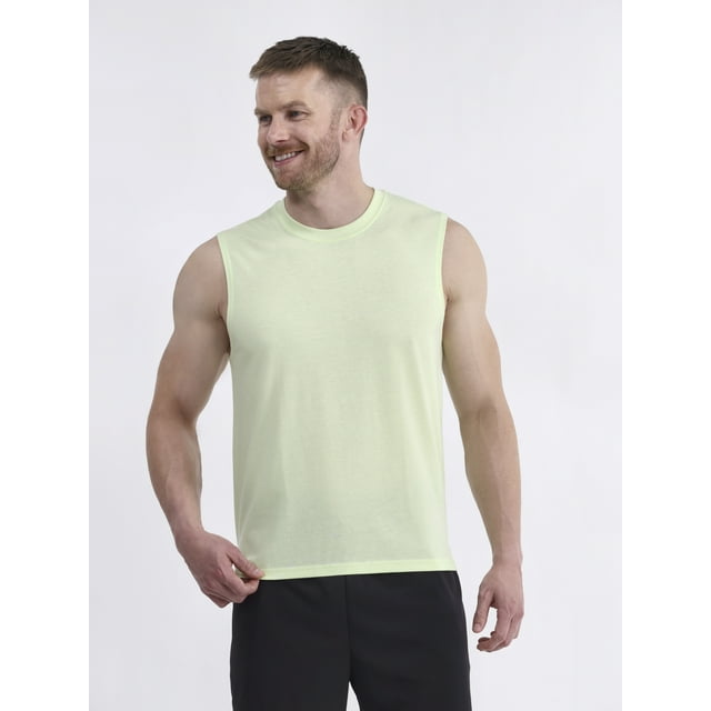 Athletic Works Men's & Big & Tall Tri-Blend Muscle Tee Shirt Tank Top ...