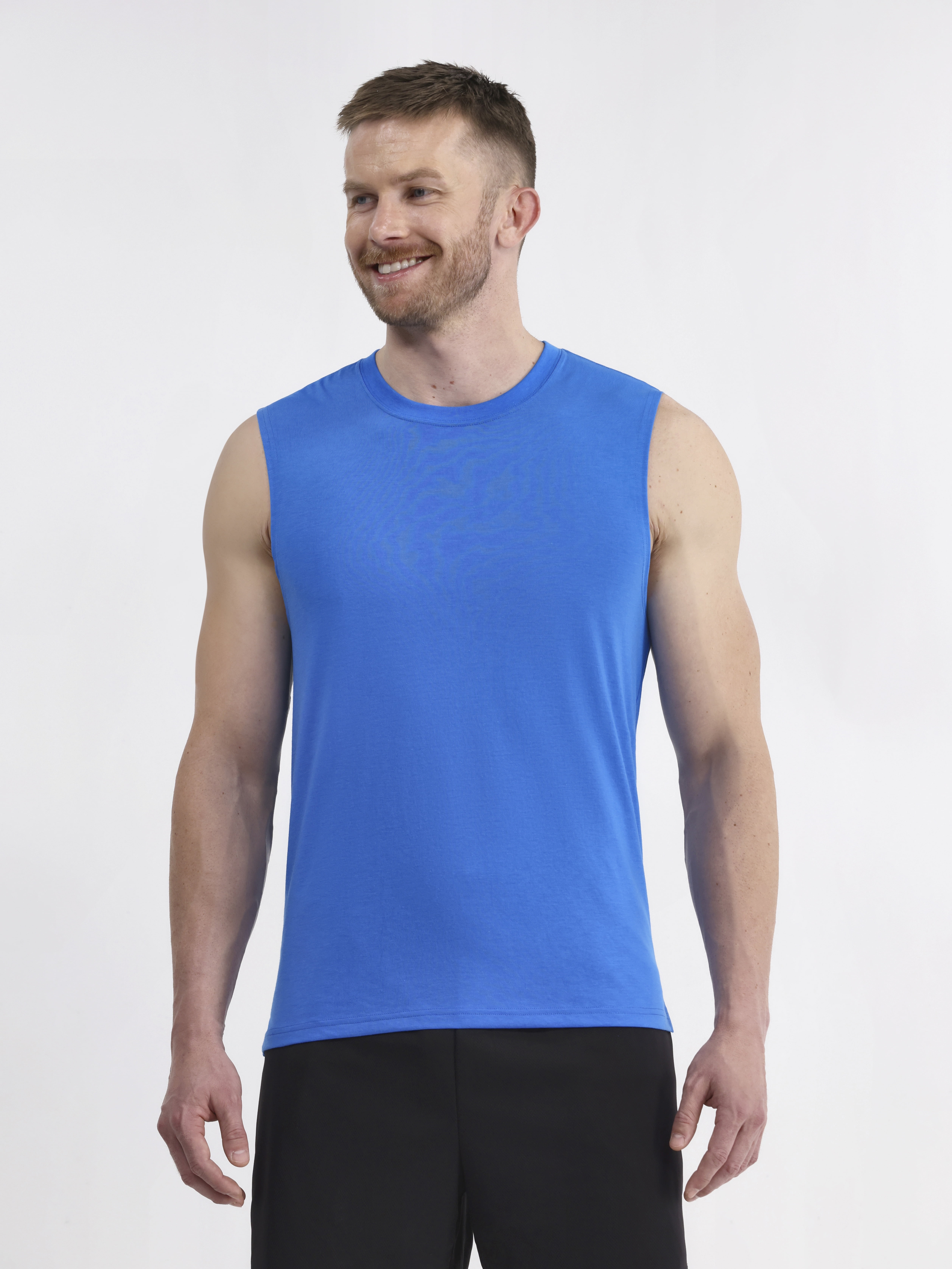 Athletic Works Men's Tri-Blend Muscle Tank Top with Moisture Wicking ...
