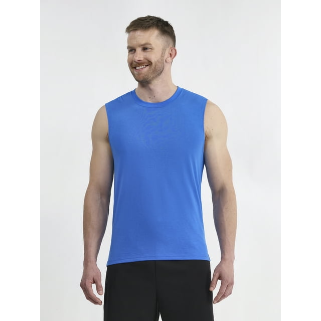 Athletic Works Men's & Big & Tall Tri-Blend Muscle Tee Shirt Tank Top ...