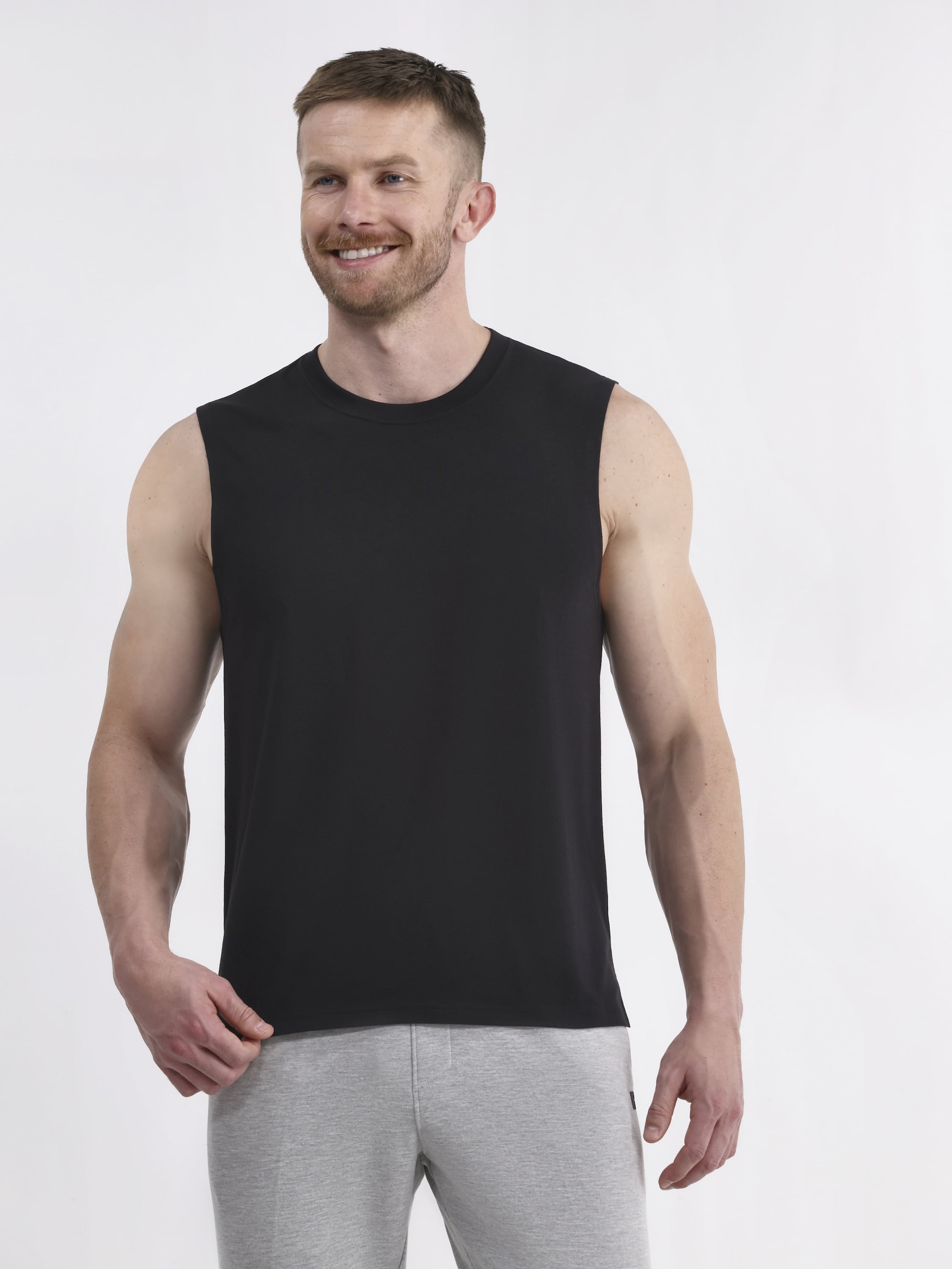 Athletic Works Men's & Big & Tall Tri-Blend Muscle Tee Shirt Tank Top ...