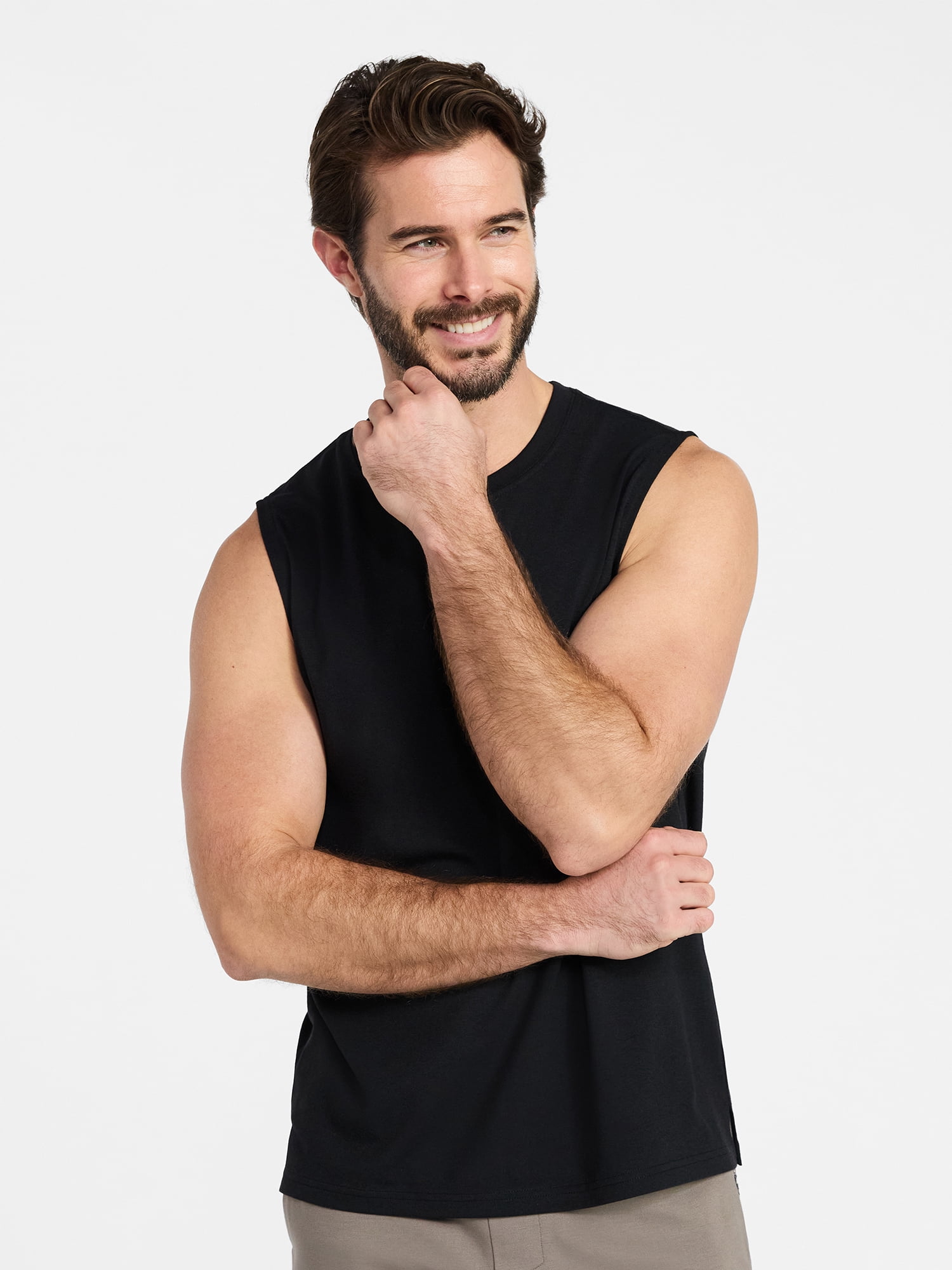 Athletic Works Men's Tri-Blend Muscle Tee Tank Top with Moisture ...