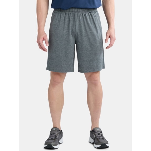 Athletic Works Men's Tri Blend Active Shorts 9 Inch Inseam Sizes S-5XL ...