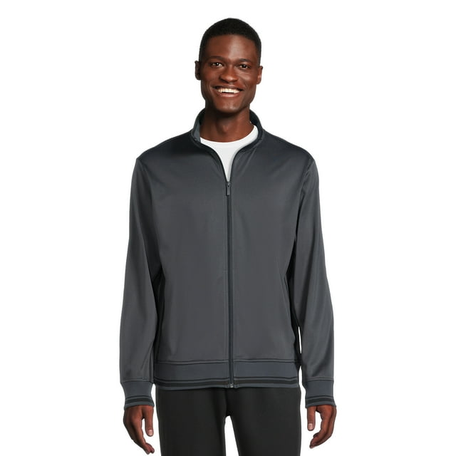 Athletic Works Men's Tricot Track Jacket, Sizes S- 3XL - Walmart.com
