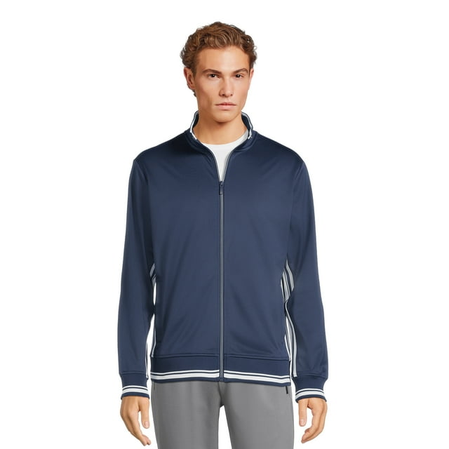 Athletic Works Men's Tricot Track Jacket, Sizes S- 3XL - Walmart.com