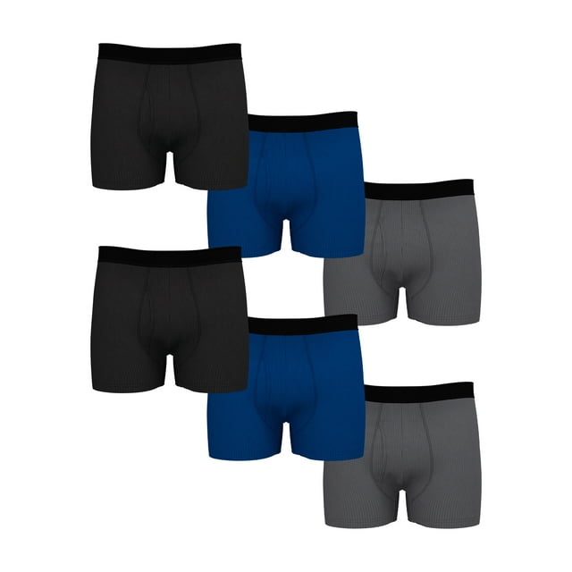 Athletic Works Men's Absorbs Moisture Polyester Boxer Briefs ...