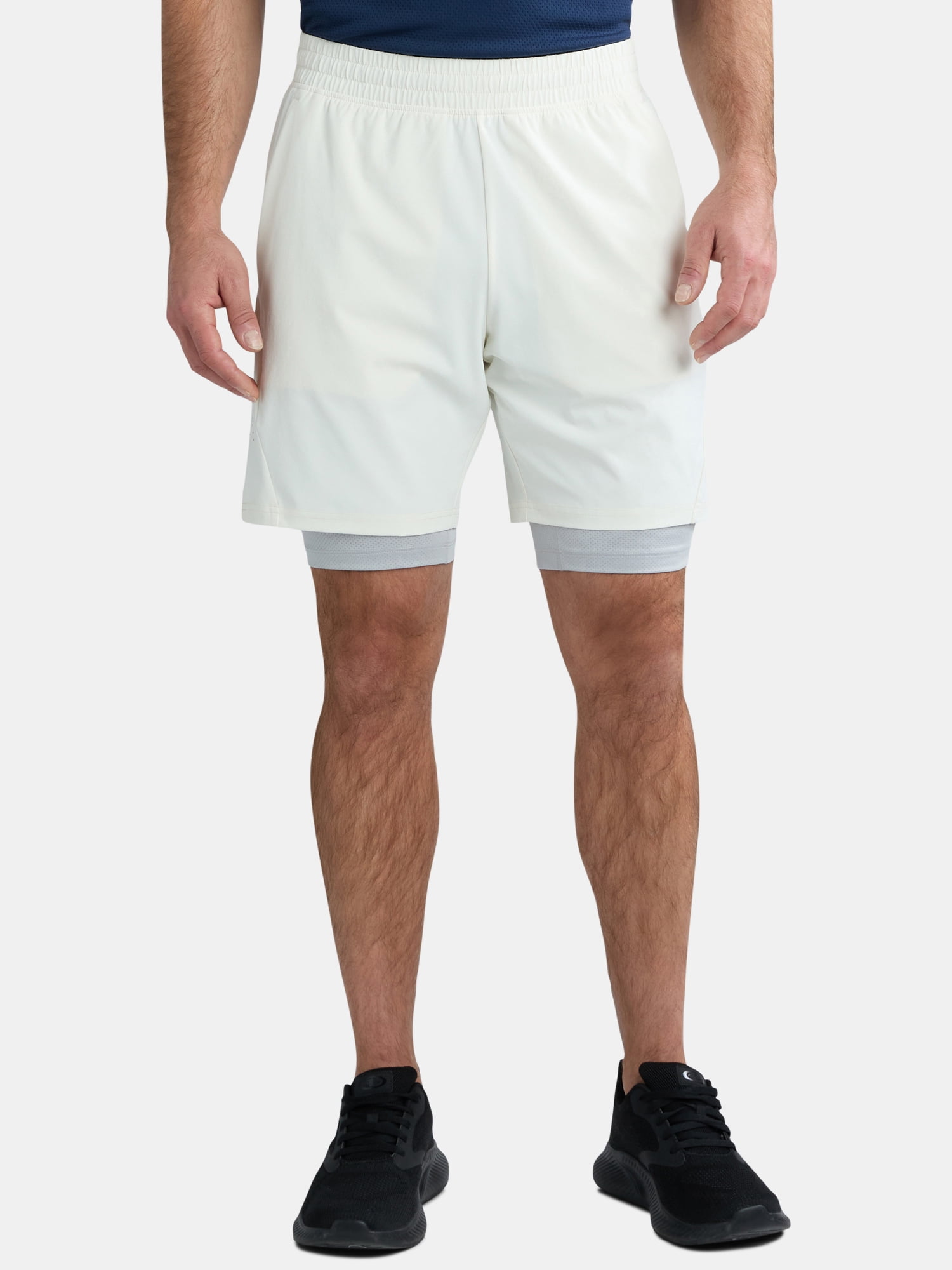 Athletic Works Men's and Big Men's 2 in 1 Gym Shorts with Liner, 6" & 8 ...