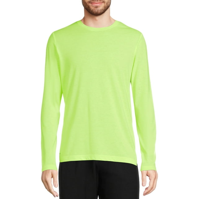 Athletic Works Men's and Big Men's Active Long Sleeve Soft Blend Tee ...