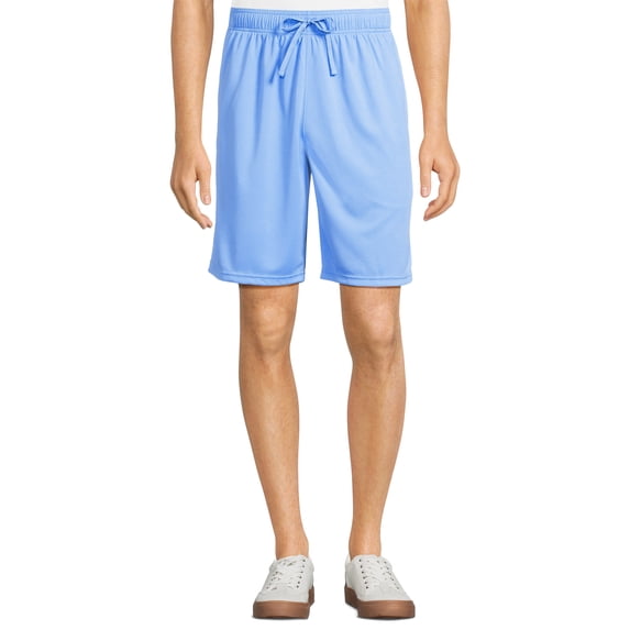 Athletic Works Men's and Big Men's Active Mesh Shorts, 9" Inseam, Sizes ...