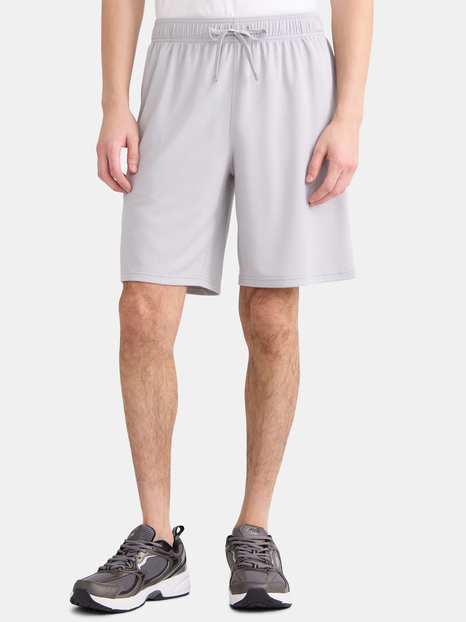 Athletic Works Men's and Big Men's Active Mesh Shorts, 9" Inseam, Sizes ...