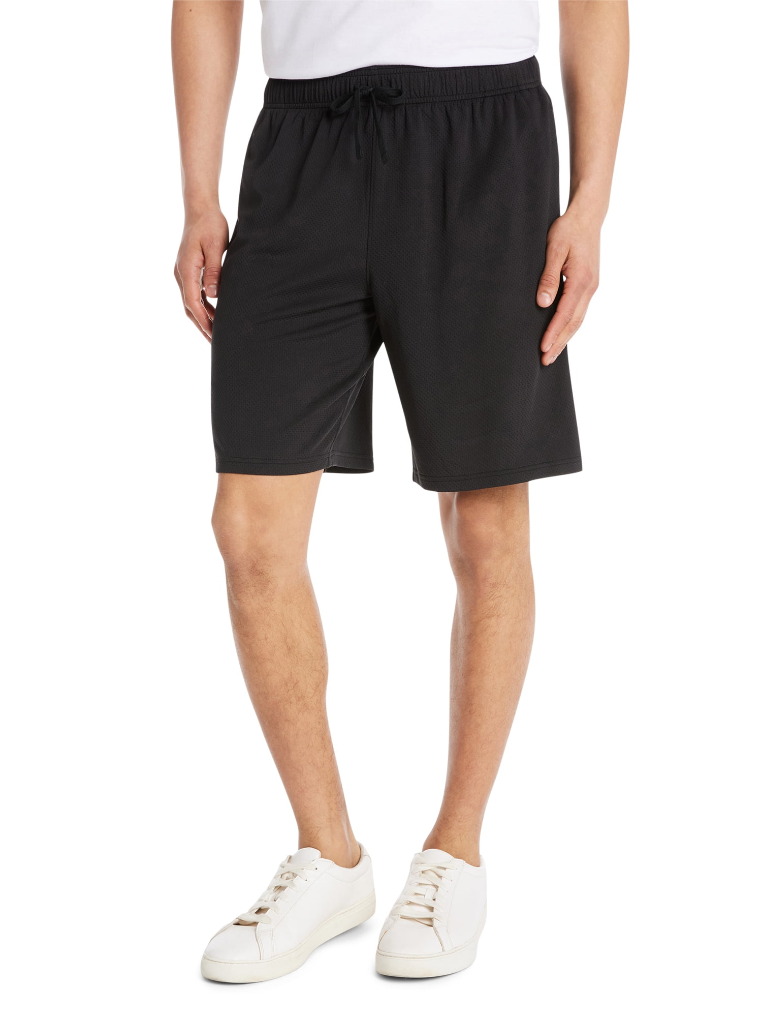 Athletic Works Men's and Big Men's Active Mesh Shorts, 9" Inseam, Sizes ...
