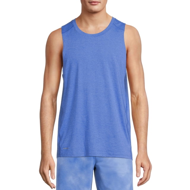 Athletic Works Men's and Big Men's Active Tri Blend Tank Top, up to ...