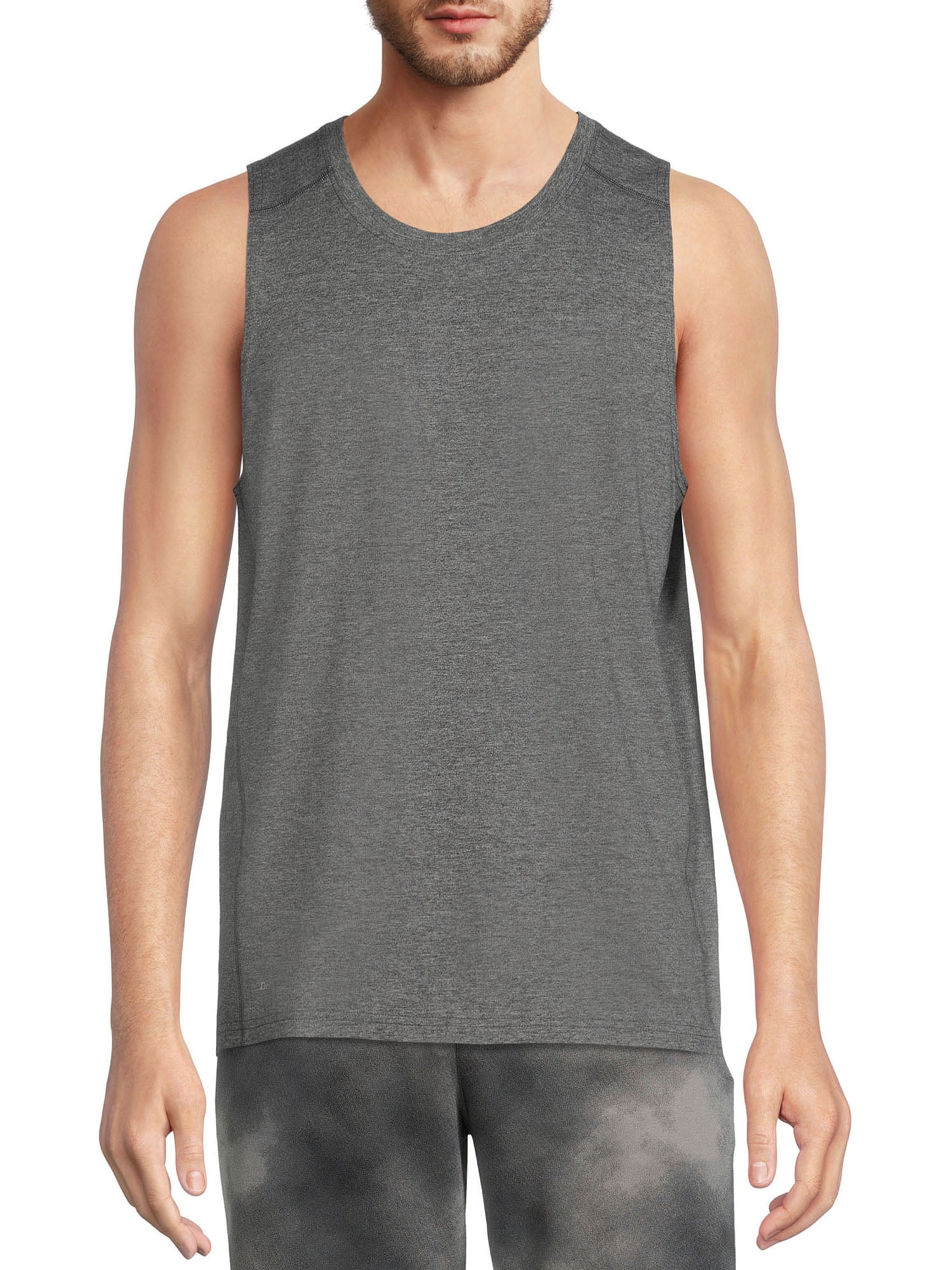 Athletic Works Men's and Big Men's Active Tri Blend Tank Top, up to ...