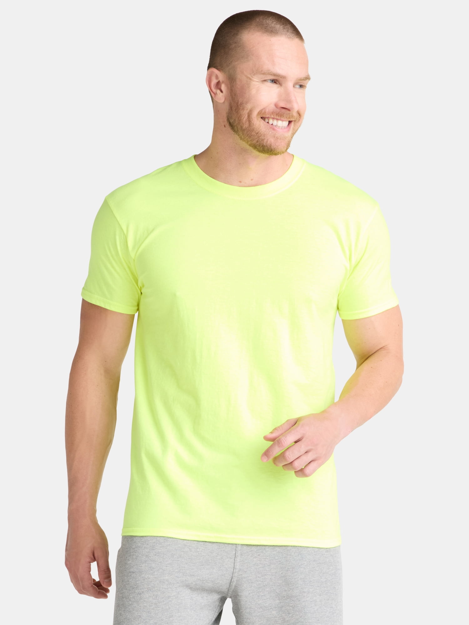 Athletic Works Men's and Big Men's Cotton Active Tee, Sizes XS-5XL and ...