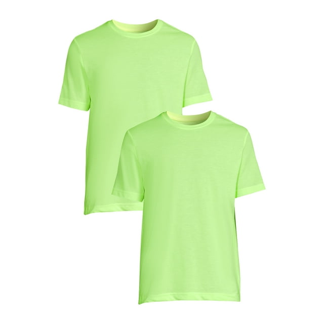Athletic Works Men's and Big Men's Crew Neck Tee, 2-Pack, Sizes S-4XL ...