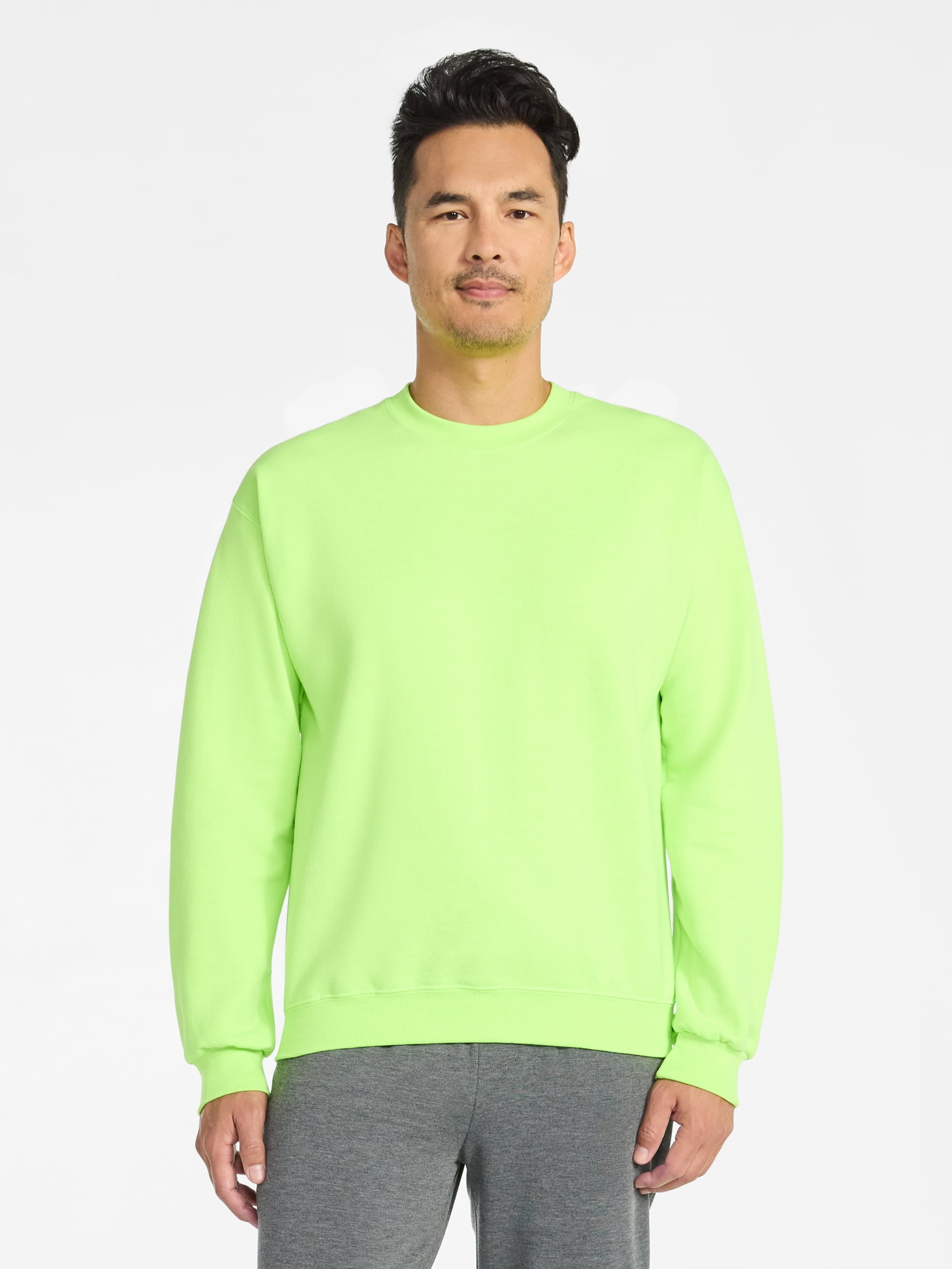Athletic Works Men's and Big & Tall Men's Fleece Crewneck Sweatshirt ...