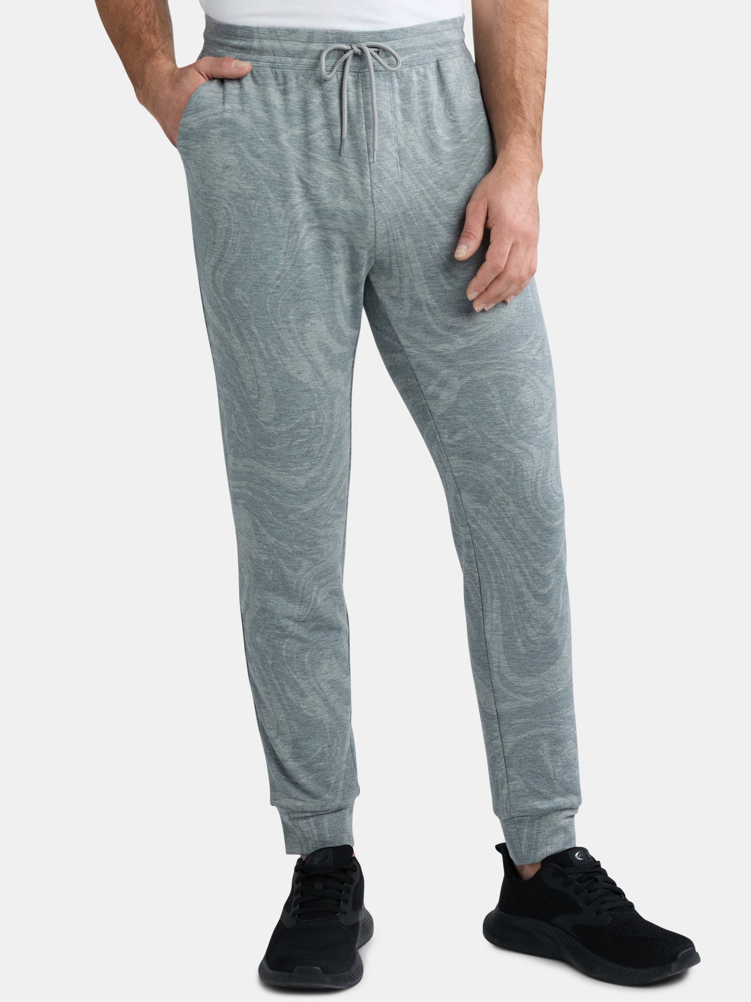 Athletic Works Men's and Big Men's Active Knit Jogger Pants, Sizes XS ...