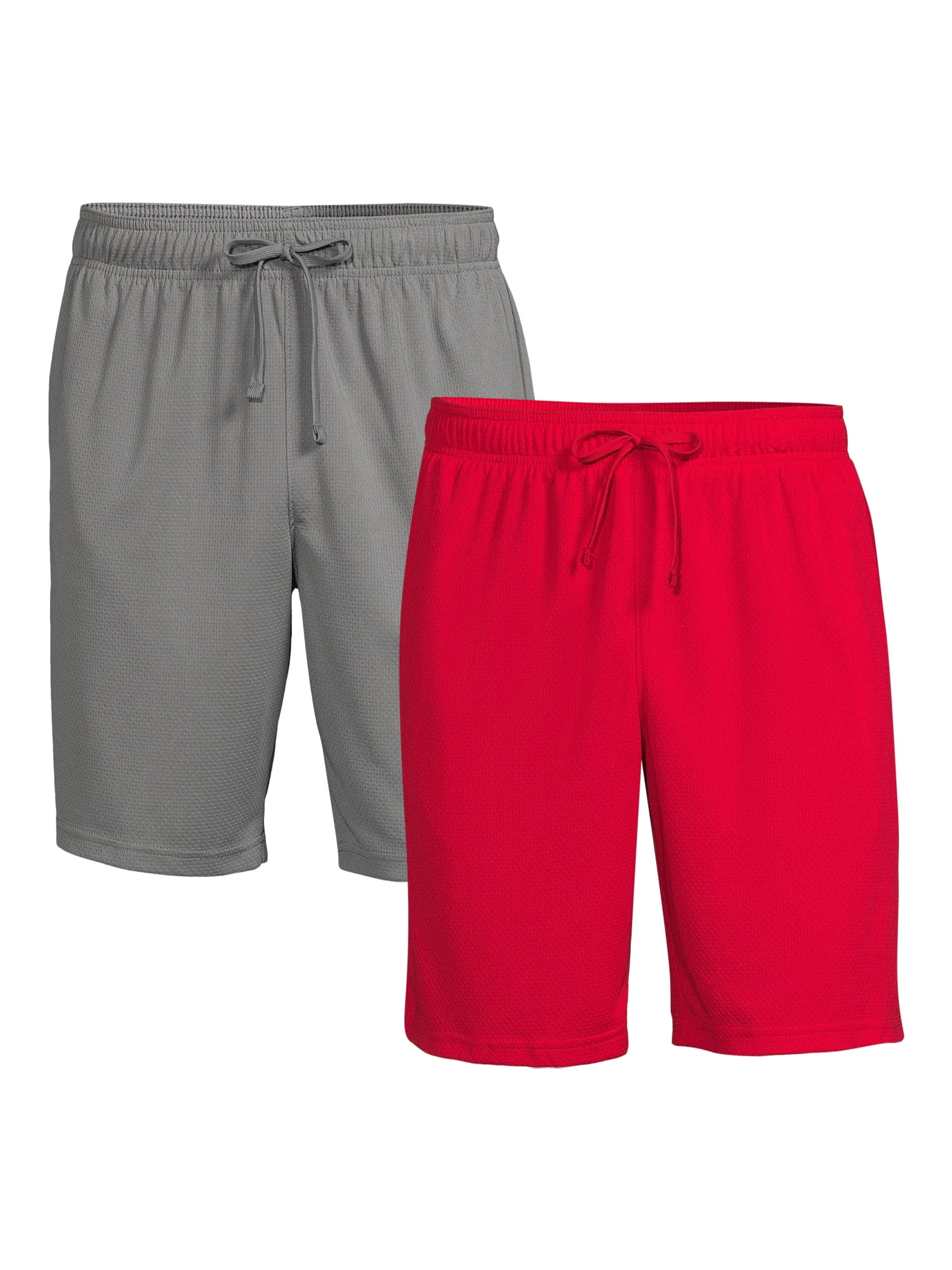 Athletic Works Men's and Big Men's Mesh Gym Shorts Set, 2-Pack, Sizes S ...