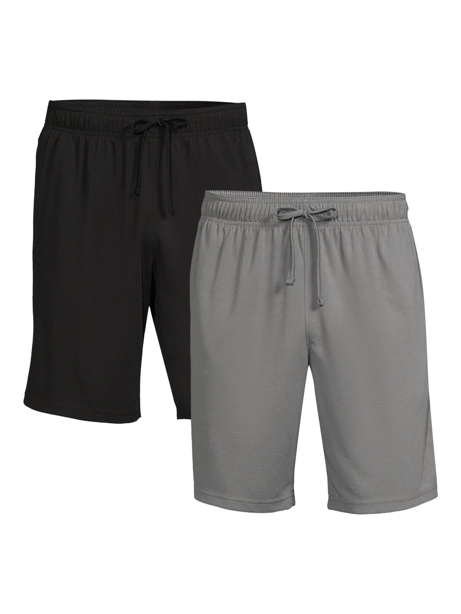 Athletic Works Men's and Big Men's Mesh Gym Shorts Set, 2-Pack, Sizes S ...